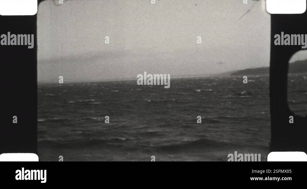 View over a bay Stock Video Footage - Alamy