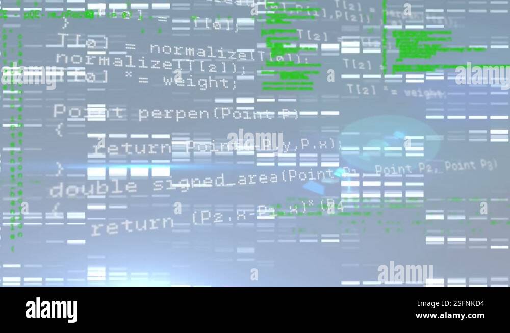 Animation of data processing on white background Stock Video Footage ...