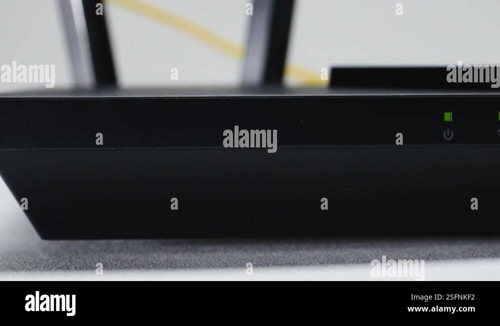 Working Wi-Fi Router With Powering Lights For Power, Internet, WAN, LAN ...