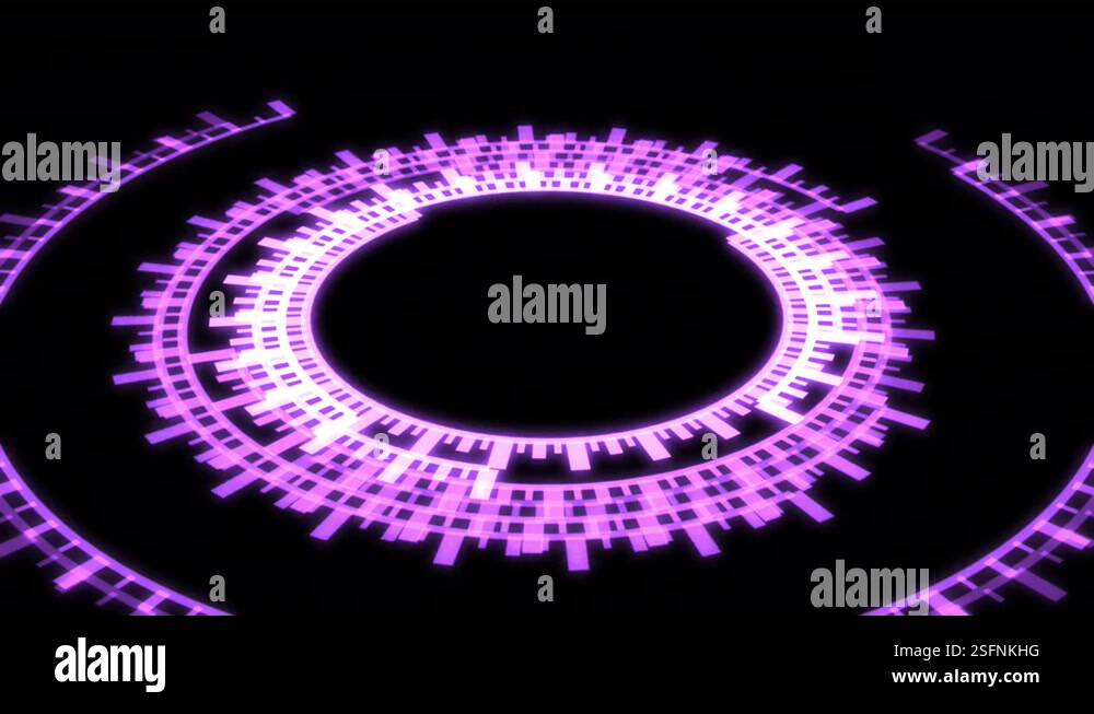 3D Arc Offset Tribal Blinking Purple X60 Degrees Large VJ Loop ...