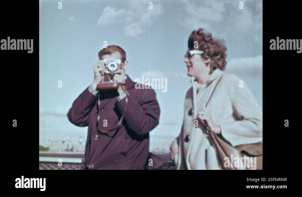 1960s: Tourists on boat to visit Battery Island and the Statue of ...