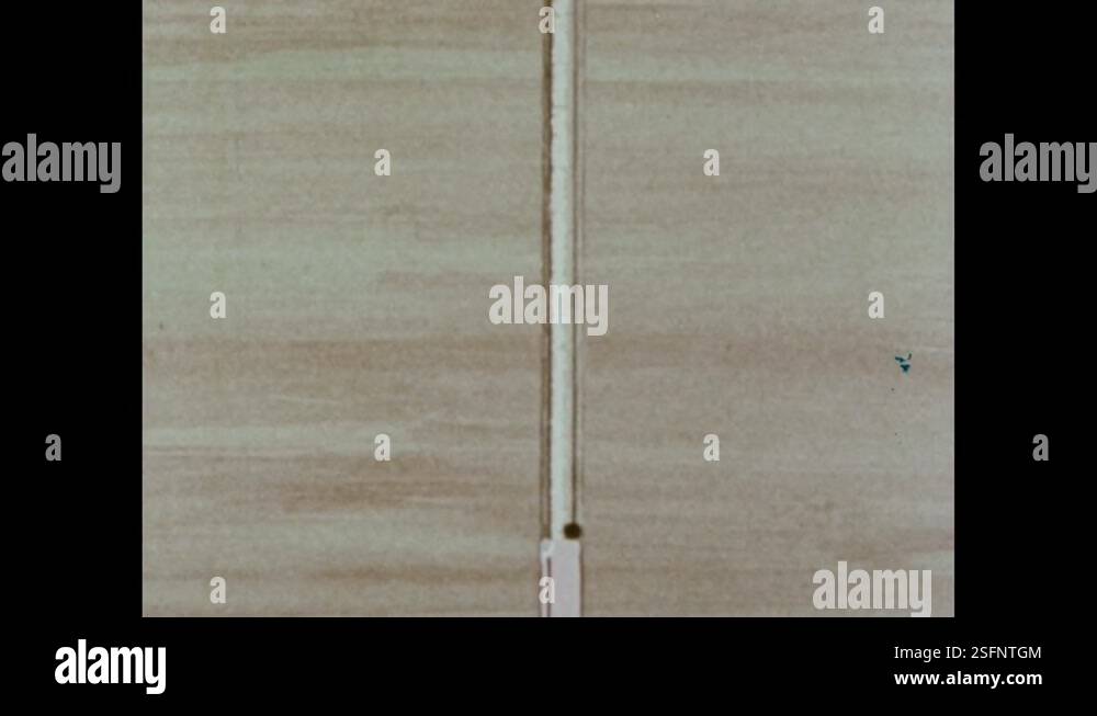 1970s: animation of hole filling with powder, becomes blocked by dirt ...