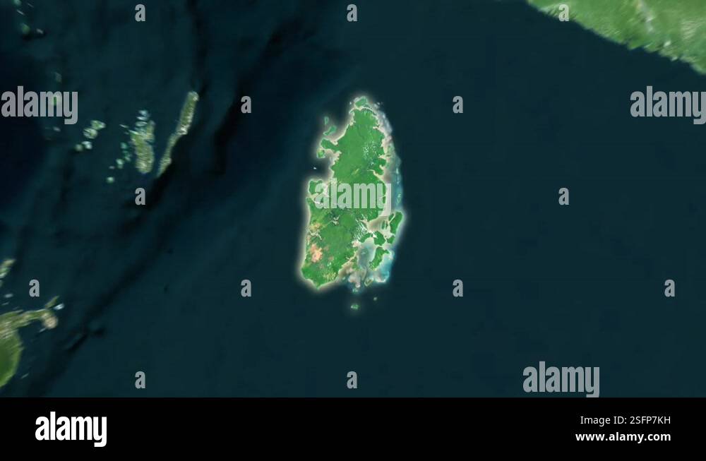 Aru Islands - Indonesia close-up - satellite. Preview. Glow. Labels ...