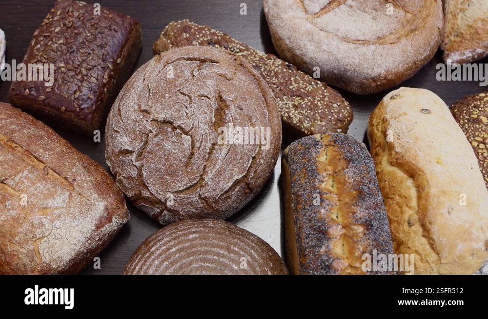 Many different loaves bread Stock Videos & Footage - HD and 4K Video ...
