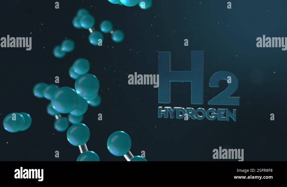 Hydrogen fuel. Hydrogen element 3D Animation Stock Video Footage - Alamy