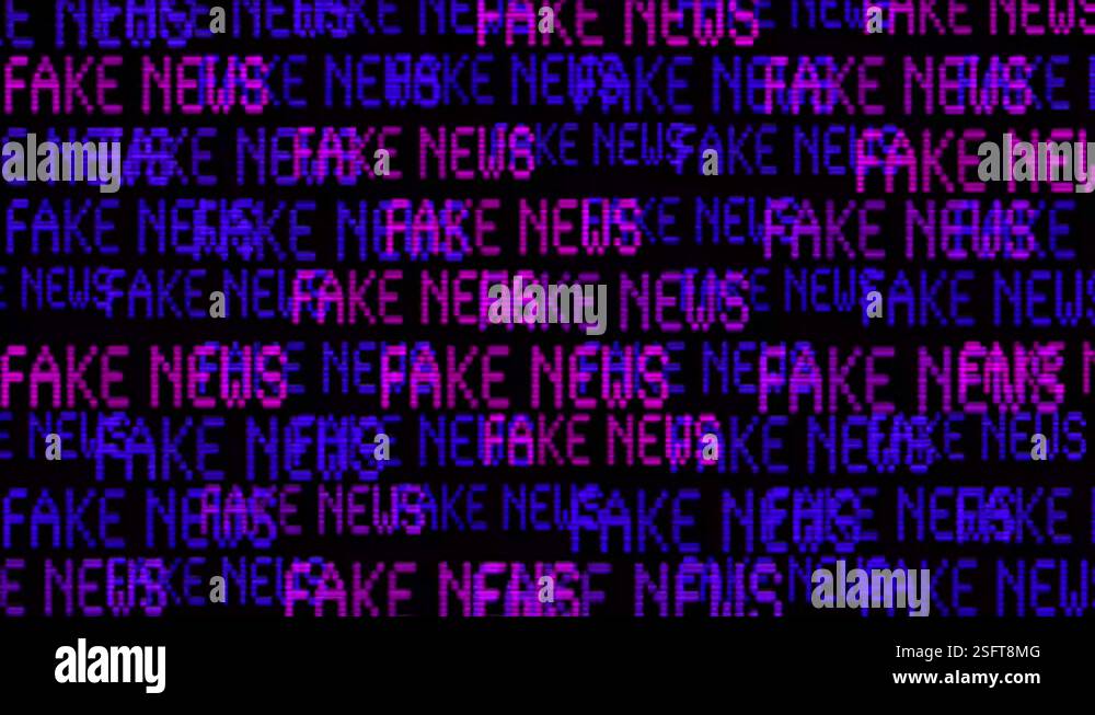Fake News Kinetic Animated Text Stock Video Footage - Alamy