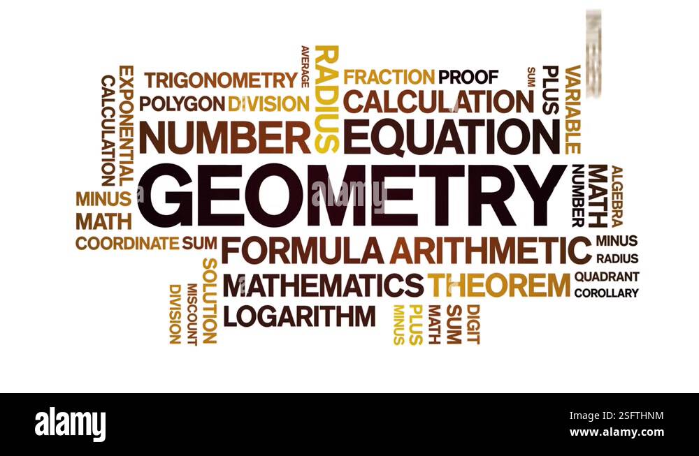 Geometry animated tag word cloud,animation kinetic typography seamless ...