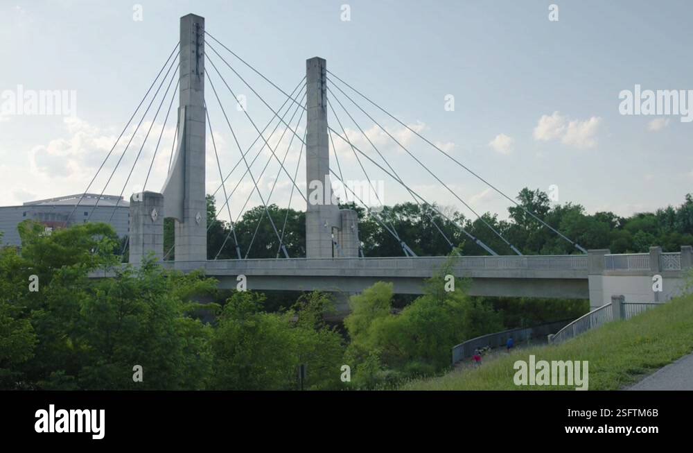 Columbus, Ohio - May 29, 2022: The Ohio State University campus bridge ...