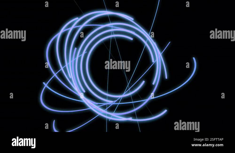 3D Streamline Mandala Drawing Color Changing VJ Loop Animation ...