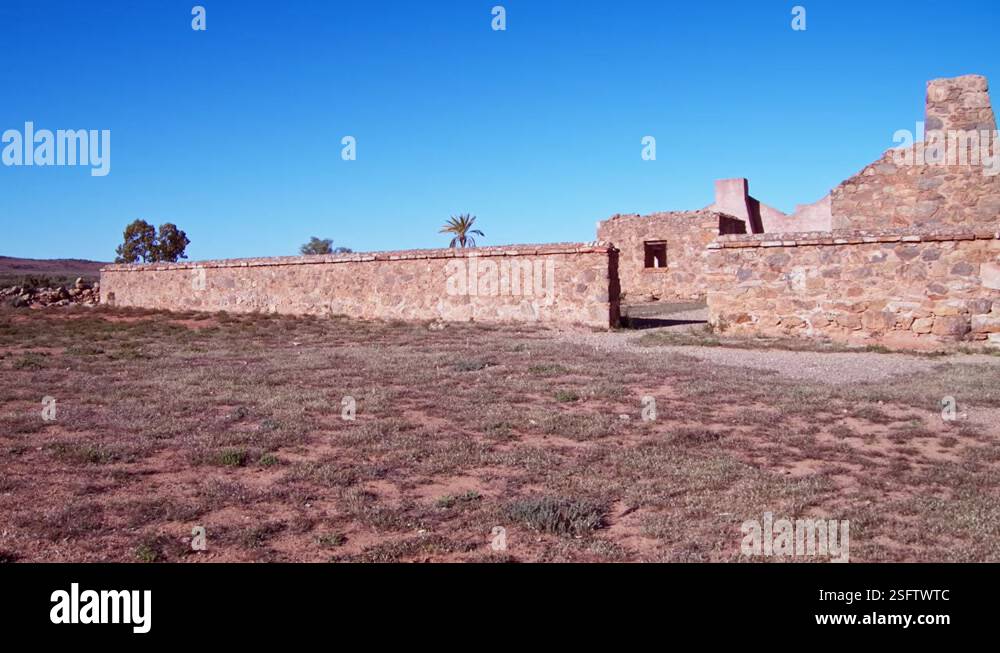 Flinders Rangers Kanyaka Homestead Ruins 001 Stock Video Footage - Alamy
