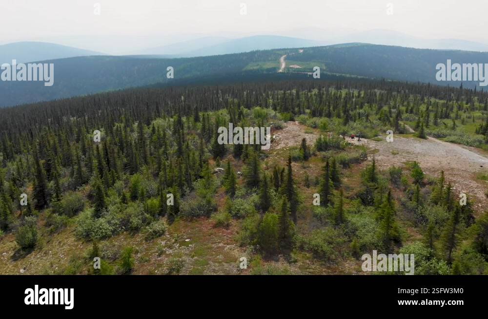 4K Drone Video of Wickersham Dome Hiking Trail in the White Mountains ...
