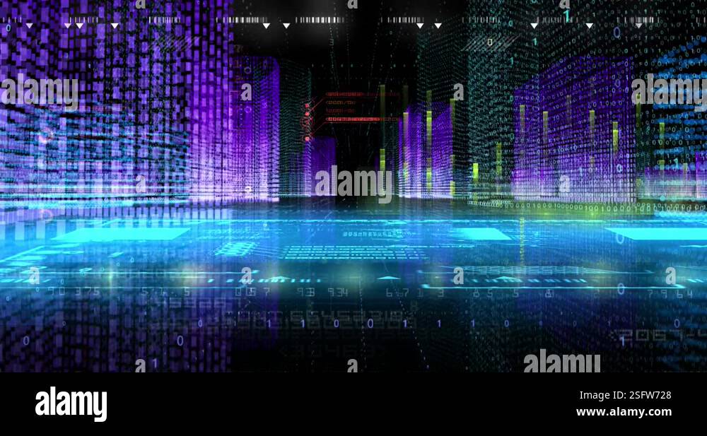 4K financial chart,Business Data trend hud Graph,digital city,seamless ...