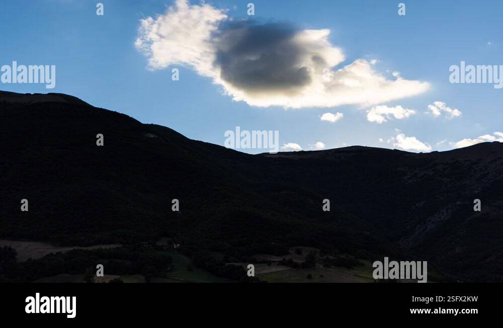 Clouds in the sky - Campodonico - Marche - Italy - Sunset time lapse ...