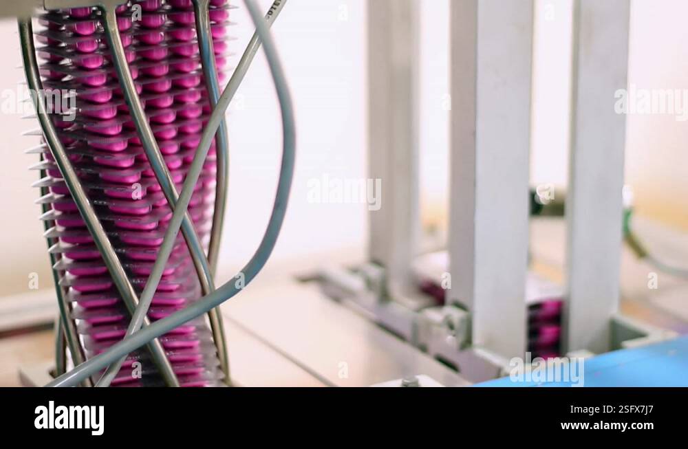 Blister Packaging Line In Pharmaceutical Industry Stock Video Footage ...