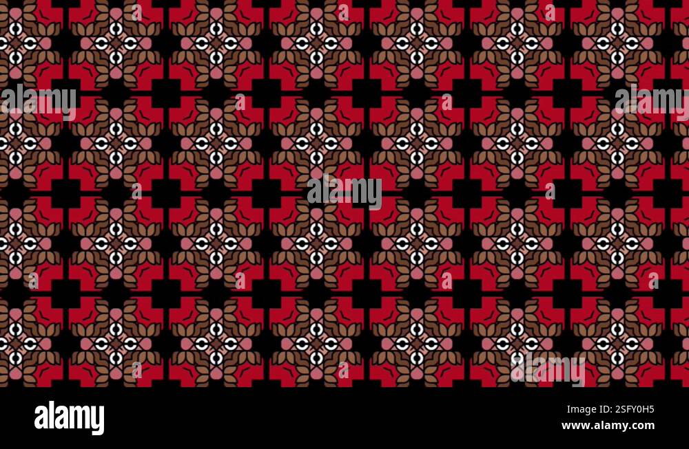 Indigenous Ethnic Tile Pattern Design Backdrop Sliding. Seamless ...