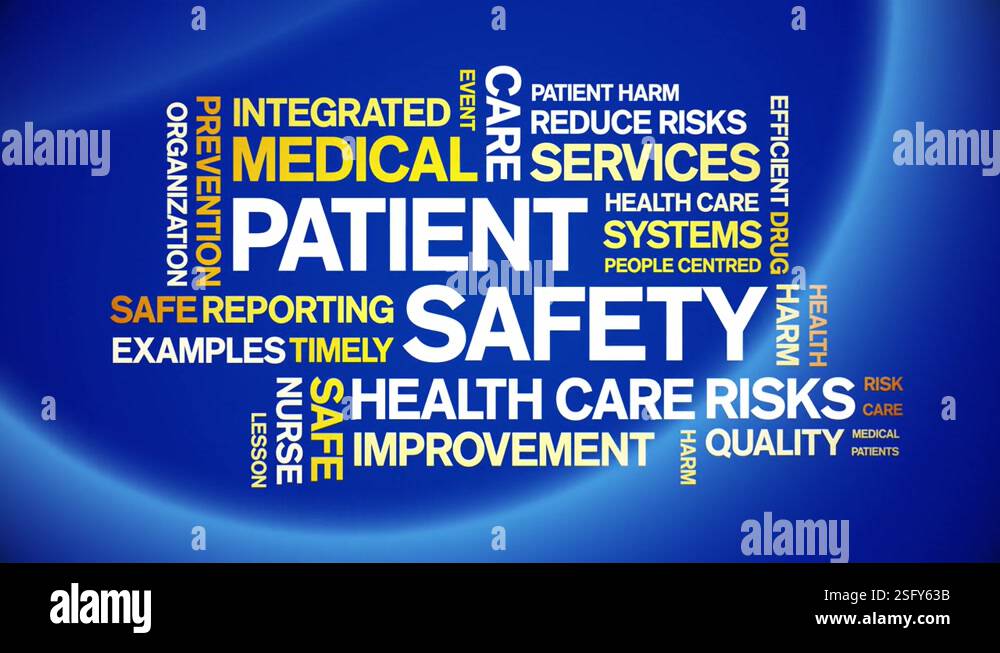 Patient Safety animated word cloud,animation kinetic typography ...