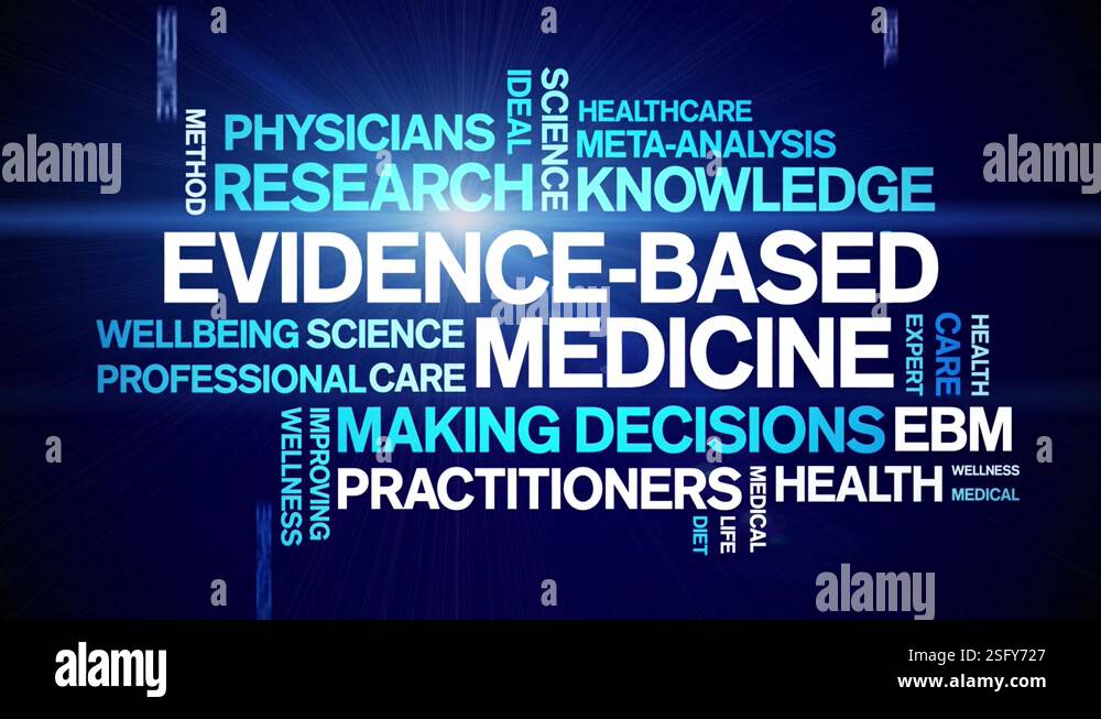 Evidence-Based Medicine animated word cloud,animation typography ...