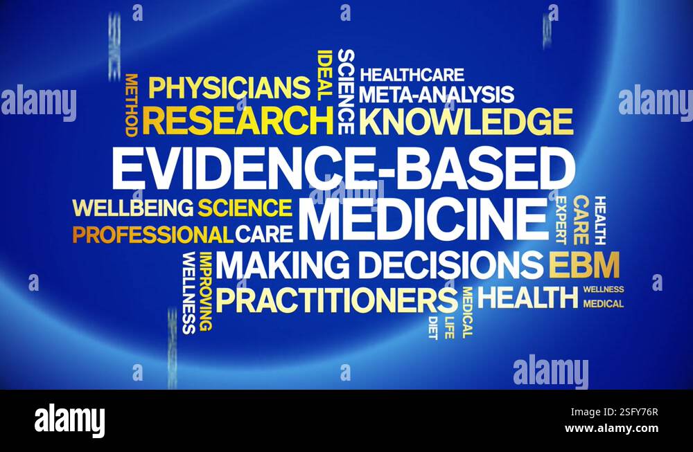 Evidence-Based Medicine animated word cloud,animation typography ...