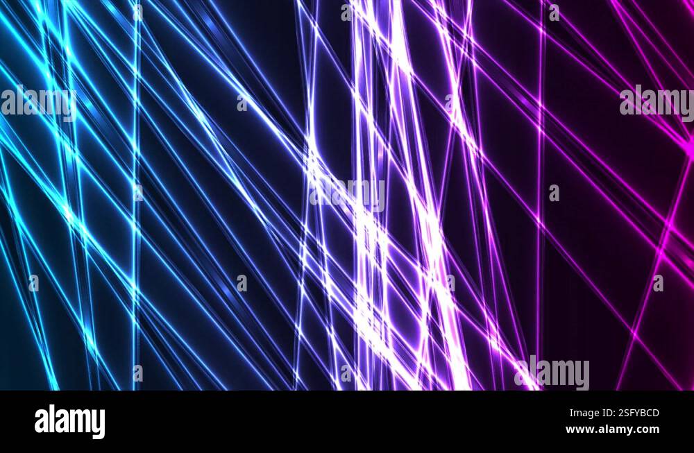 Blue purple neon laser lines abstract motion background Stock Video Footage - Alamy