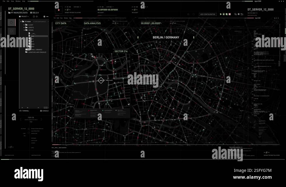 Secret spy system identifies the position of the target car on a ...