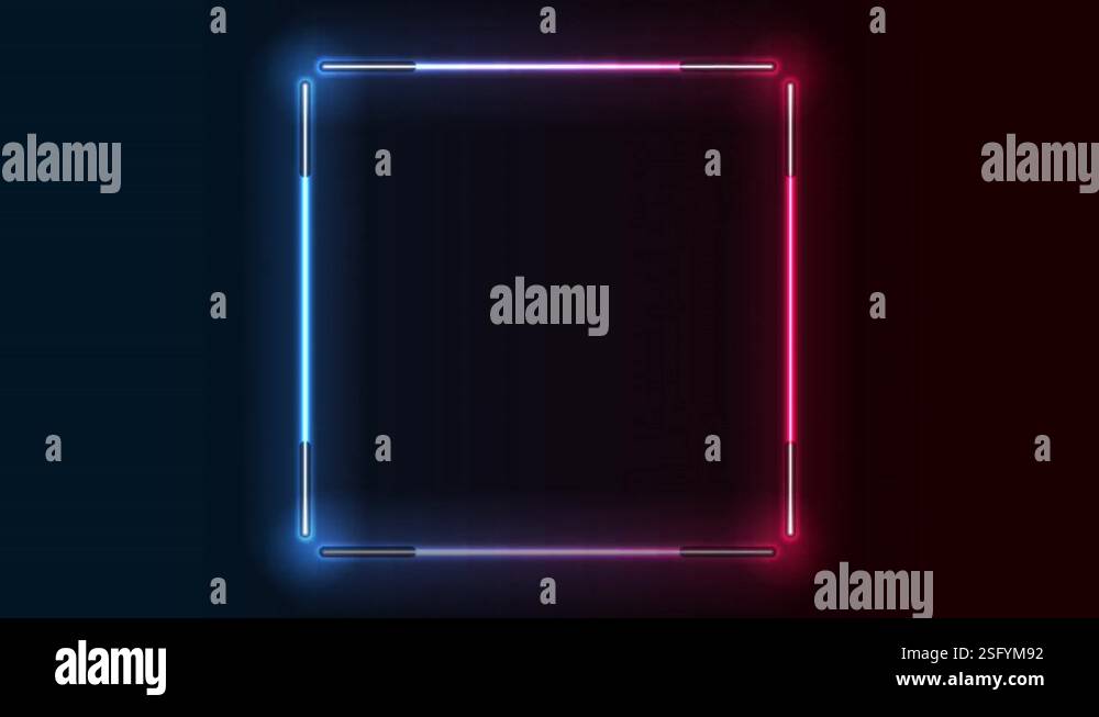 Blue neon square frame Stock Videos & Footage - HD and 4K Video Clips ...