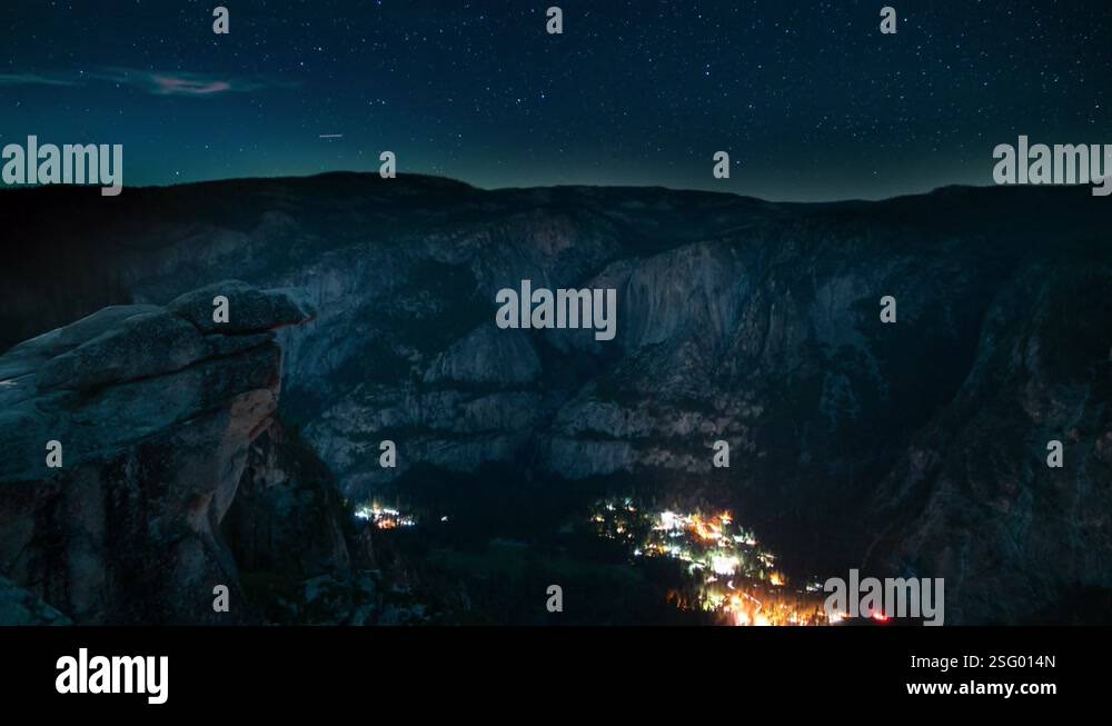 8K Yosemite National Park Milky Way Galaxy Above Glacier Point Yosemite ...