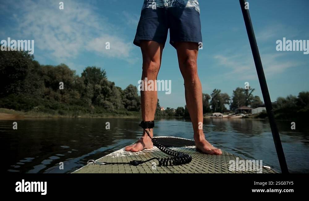 SUP Inflatable Board For Rowing.SUP Surfer Balance Watersport ...