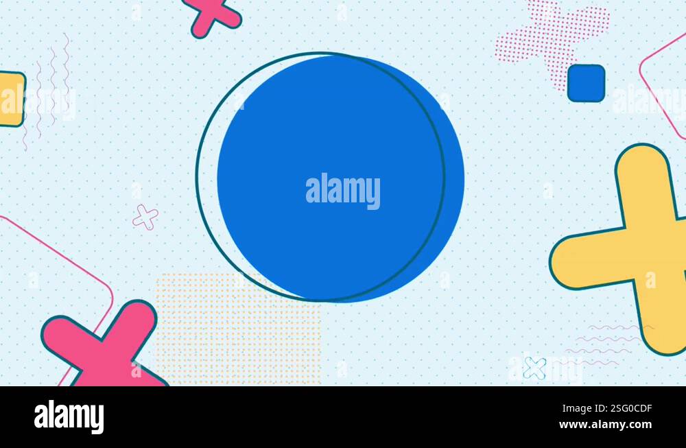 Animation colorful geometric shape for intro template pastel background ...