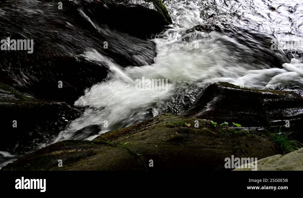 footage of fast stream in the mountain Stock Video Footage - Alamy