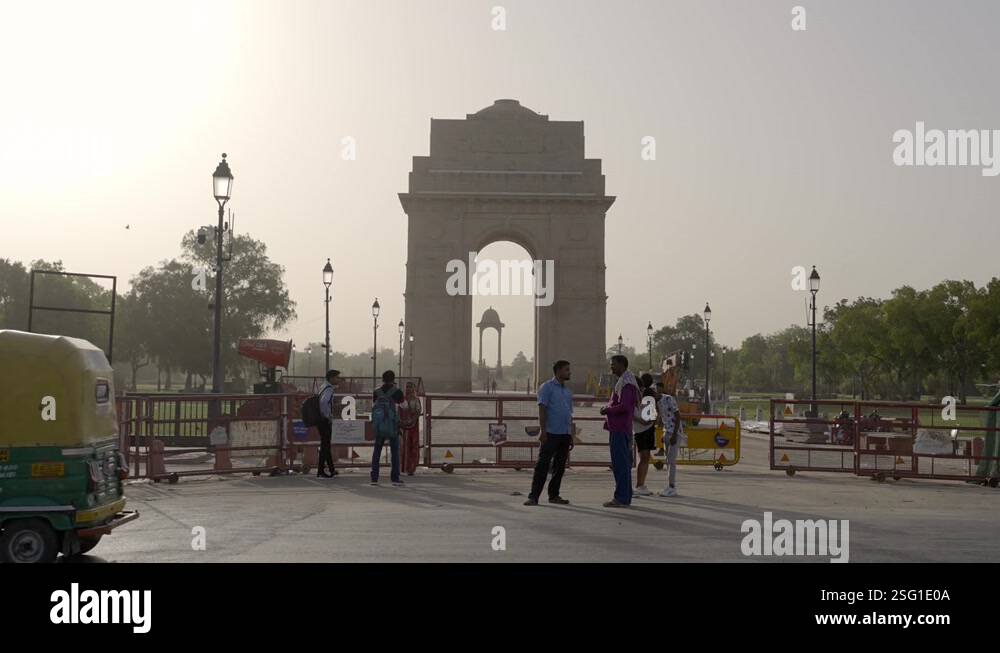 A Man Inside His Car Slowly Driving Approaching Srinagar Leh Ladakh ...