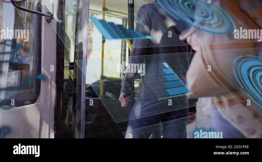 Animation of scope scanning and data processing over diverse people in ...