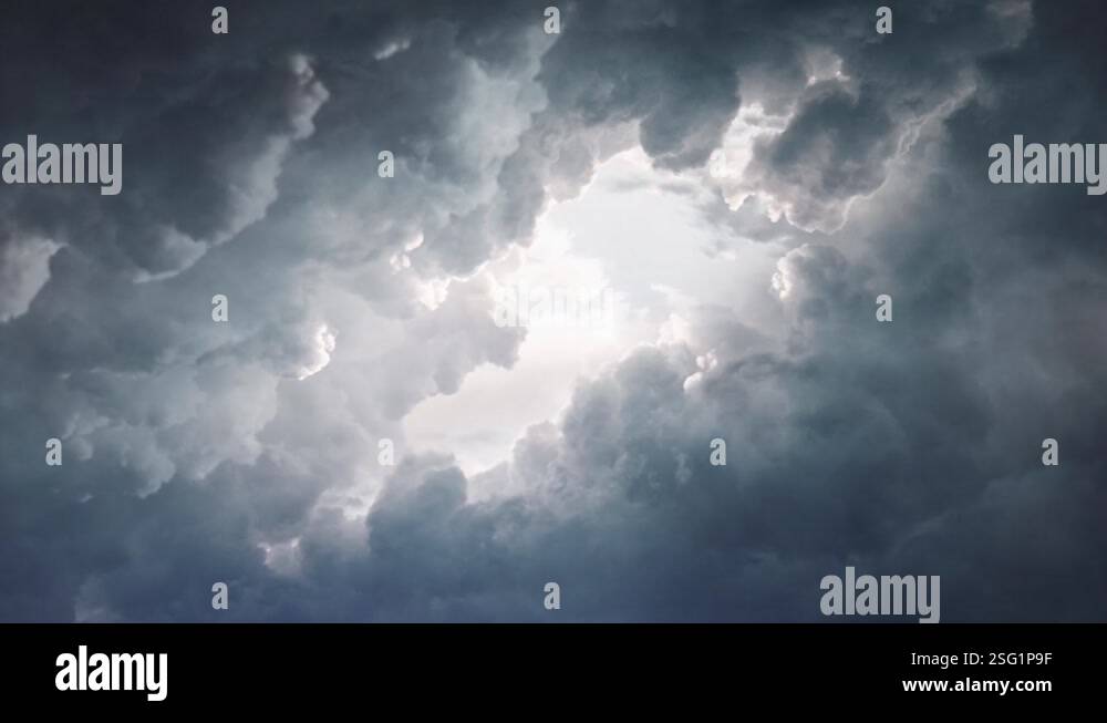 4k view of Thunderstorm Clouds With Lightning Stock Video Footage - Alamy