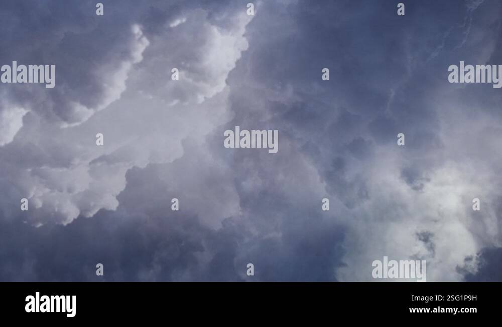 4k thunderstorm, lightning strike in the dark clouds Stock Video ...