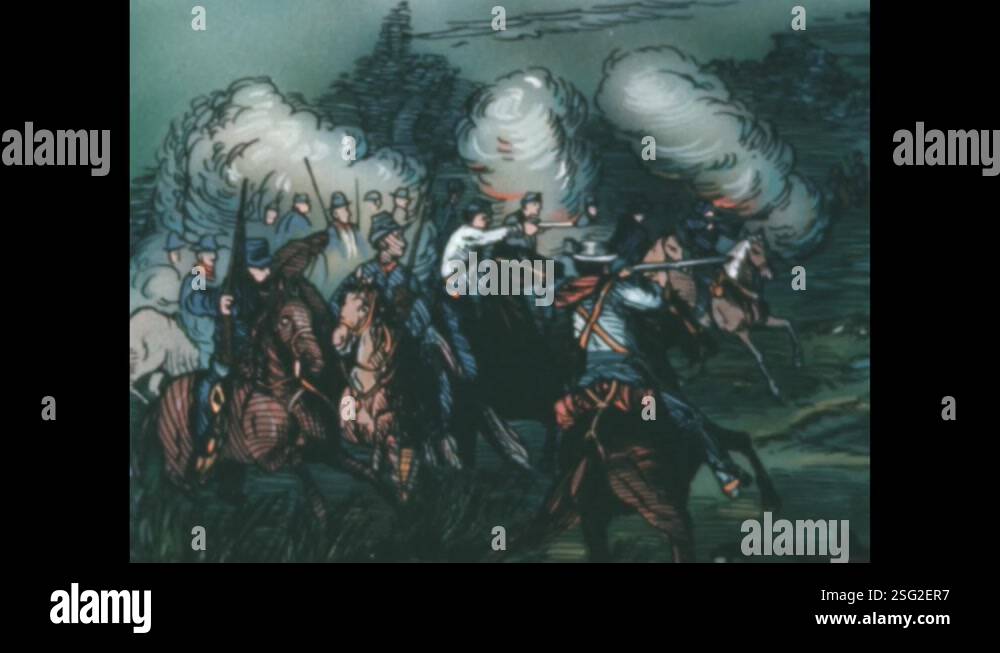 1770s: Monument. Men in battle. Map of American colonies. Line of ...