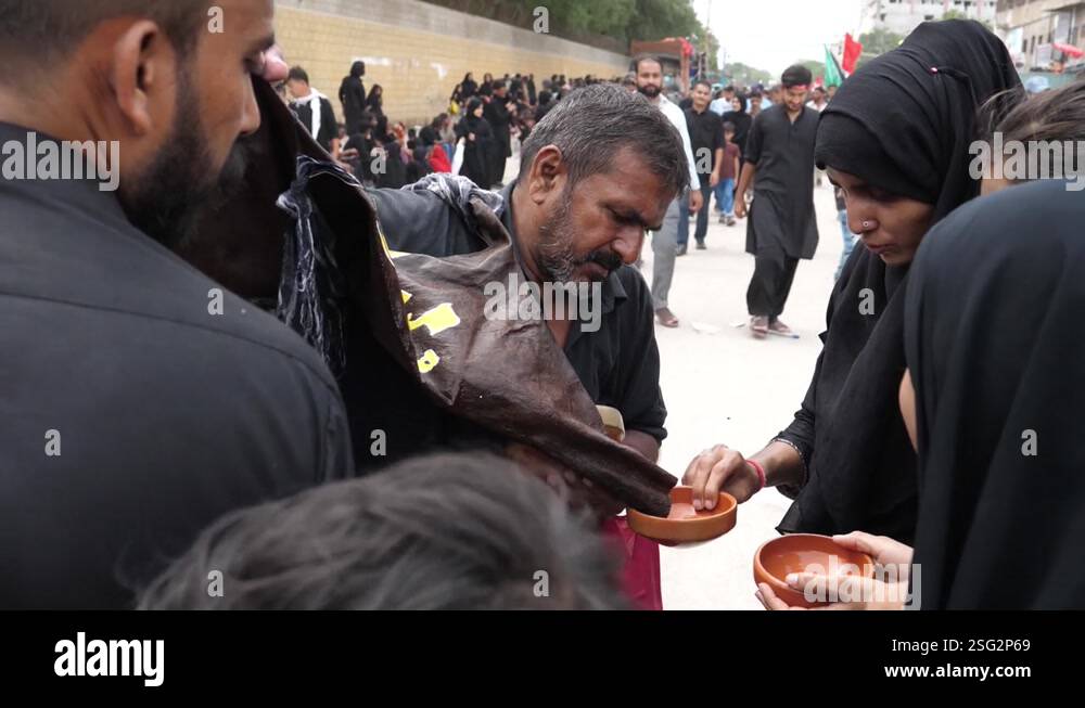 At the juloos or parade of Muharram, also known as Muharram Ul Haram, a ...