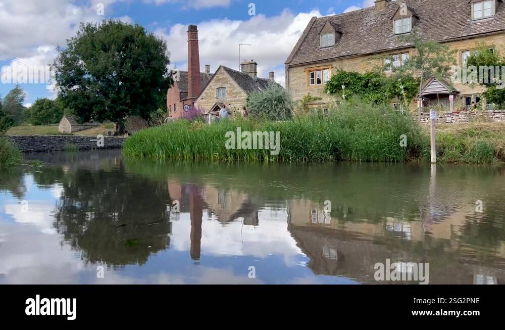 The Old Mill along the River Eye in the pretty village of Lower ...