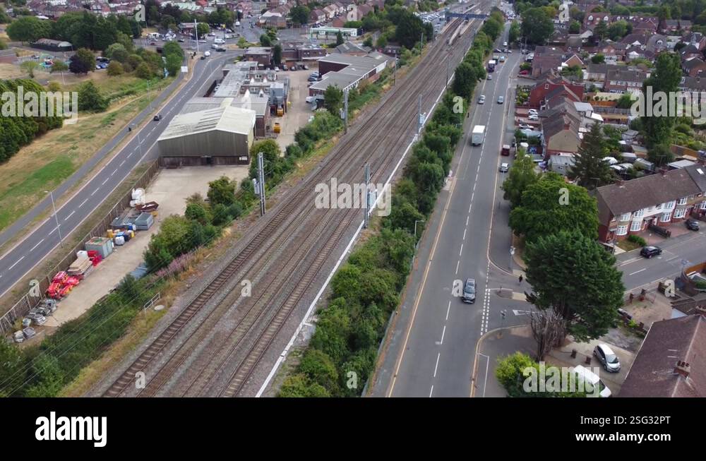British Motorways, Highways, Roads and Traffic at England Stock Video ...