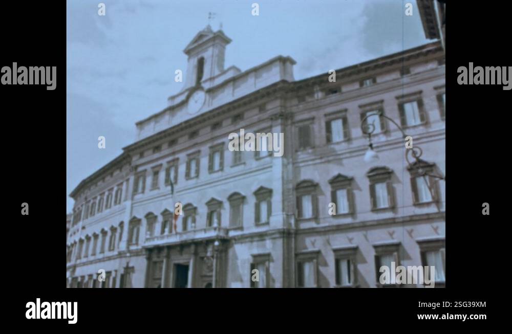 1960s: Map. Painting of Napoleon with priest. Hand points at text in ...