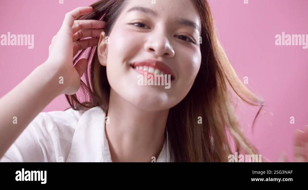 Cheerful pretty girl sitting smiling Stock Videos & Footage - HD and 4K ...