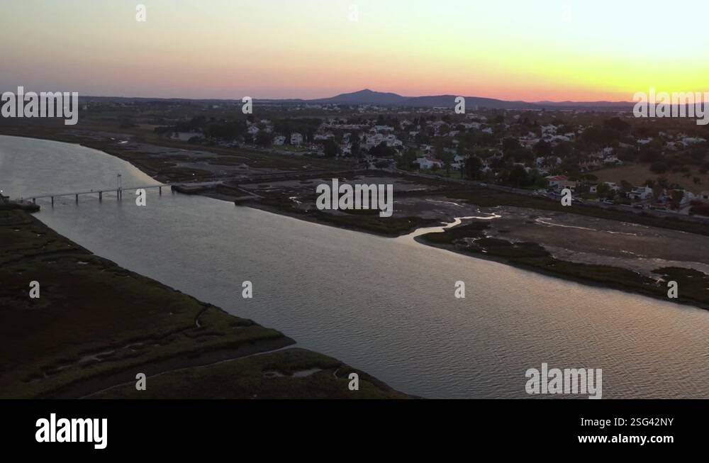 Aerial view overlooking the Pedras Del Rei town and the Trilho do ...