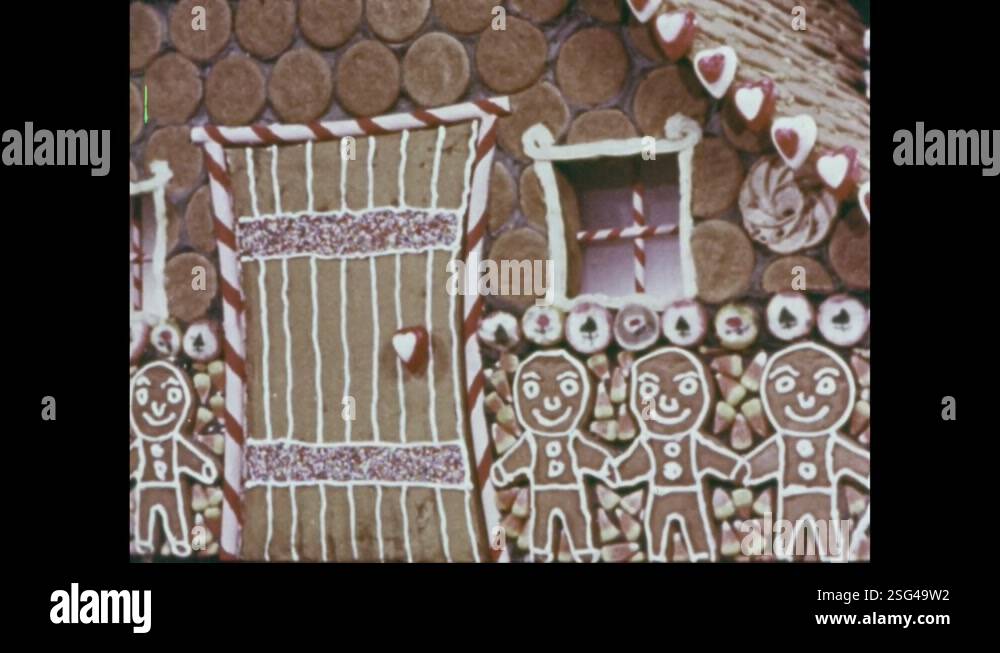 1950s: Stop-motion puppet animation- Boy and girl approach a ...