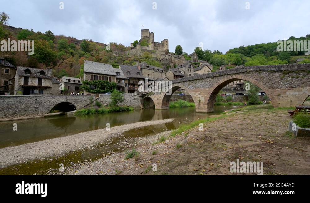 France, Aveyron, Belcastel, labelled Plus Beaux Villages de France ...