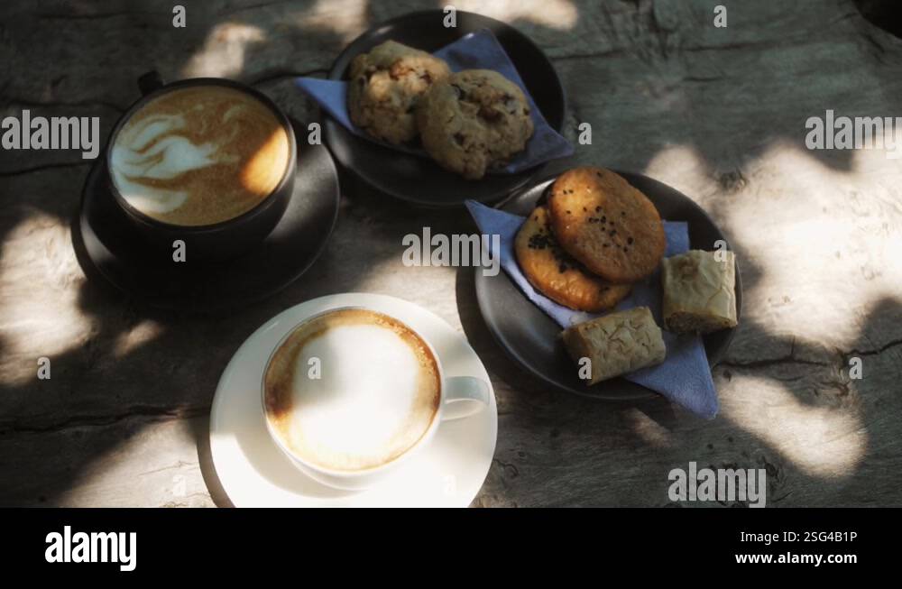 Coffee shop top view Stock Videos & Footage - HD and 4K Video Clips - Alamy