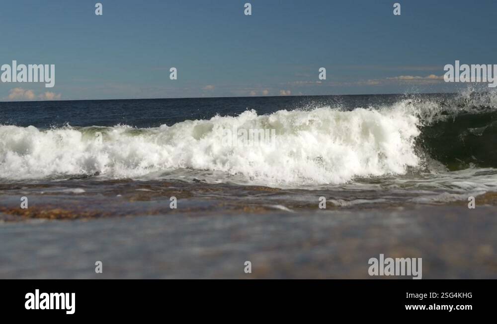 Coastline of Rotsidan, Nordingrå in Höga kusten (high Coast), Sweden ...