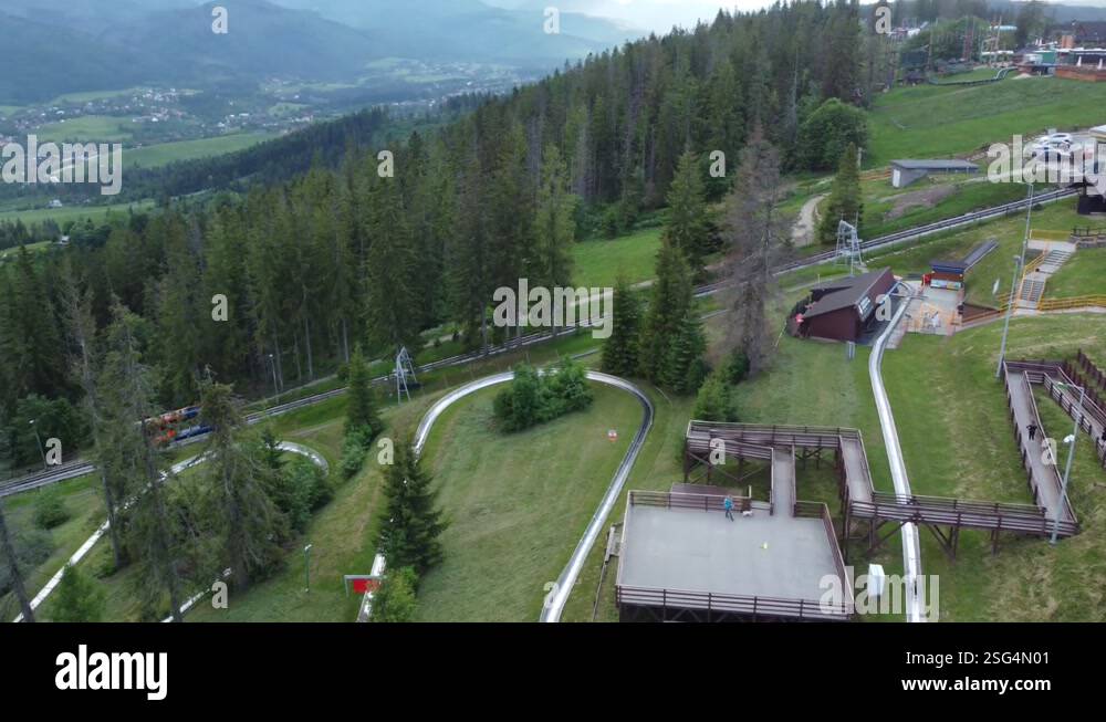 Cable Car of Gubałówka Mountain Range (Gubalowka) near the Polish Tatry ...
