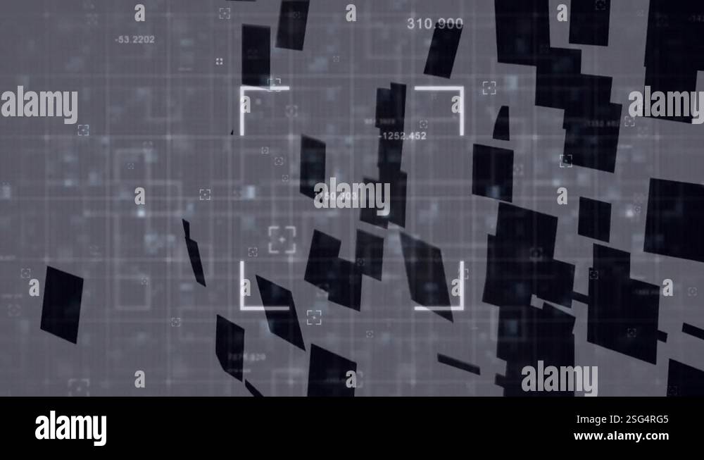 Animation of american dollar bills floating over grey background Stock ...