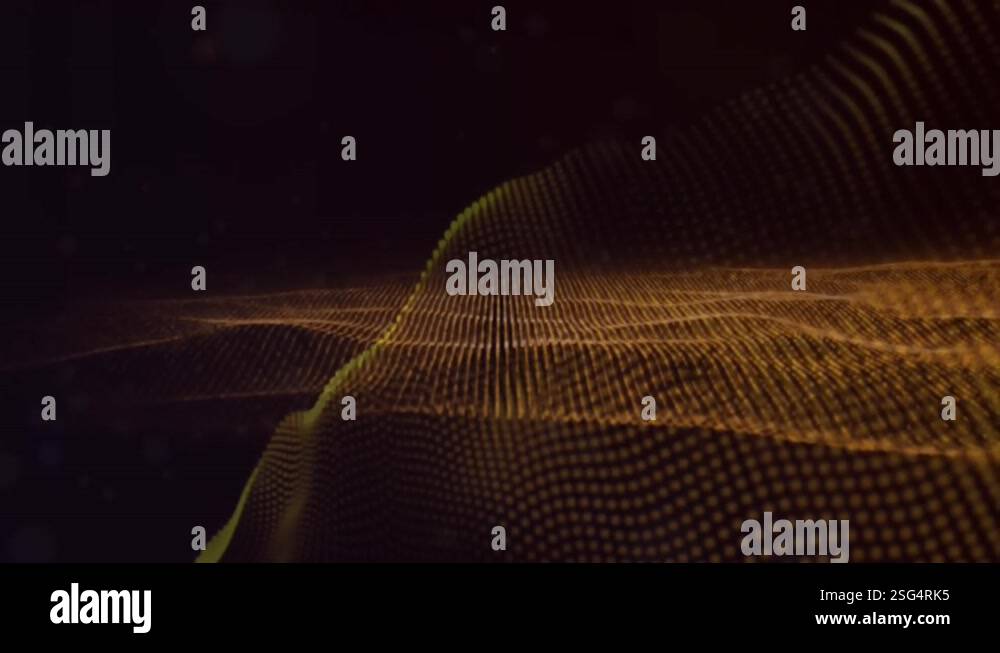 Animation of undulating contour landscape of purple against black ...