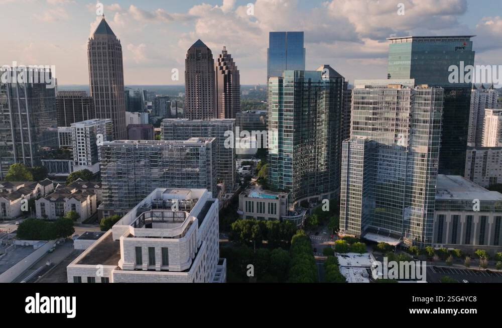 Midtown Atlanta high rises in 4K Stock Video Footage - Alamy