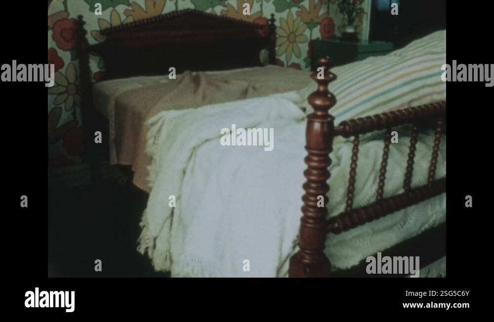 1970s: An unmade bed makes itself through stop-motion animation. A ...
