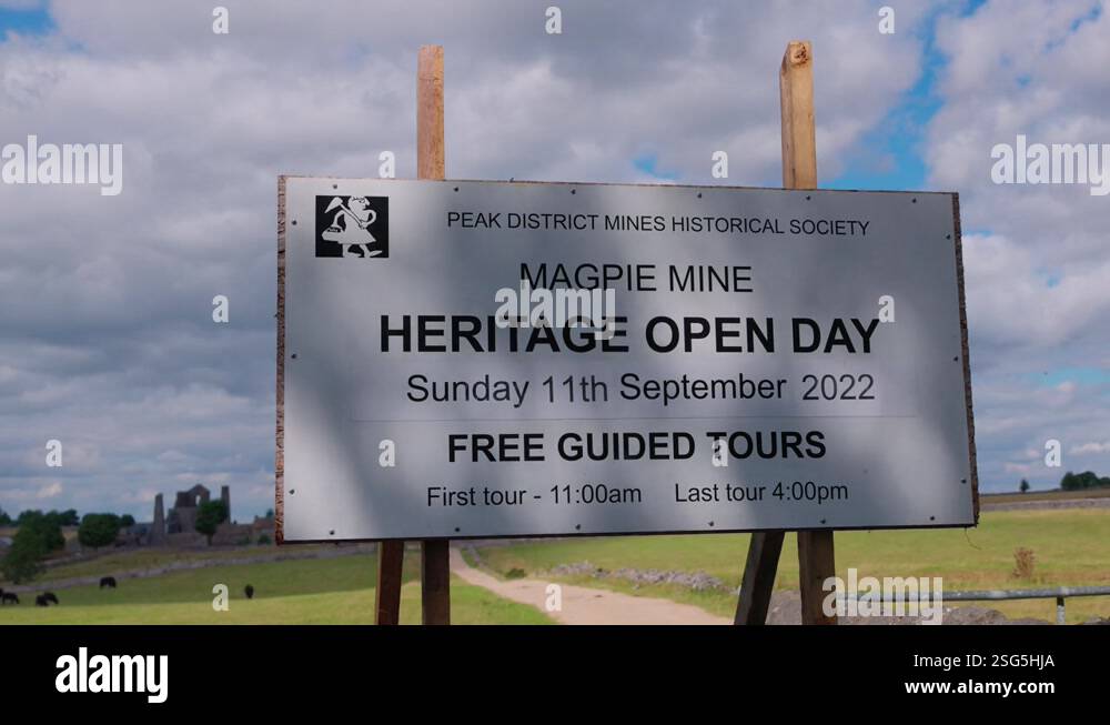 Magpie Mine in the Peak District - information sign - MANCHESTER, UK ...